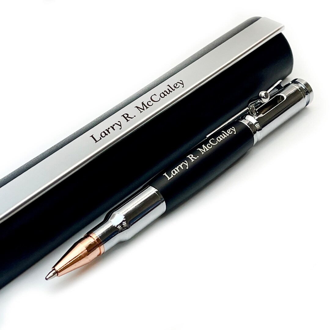 Custom Engraved Pen Bolt Action Pens Men Gift for Him - Office ...
