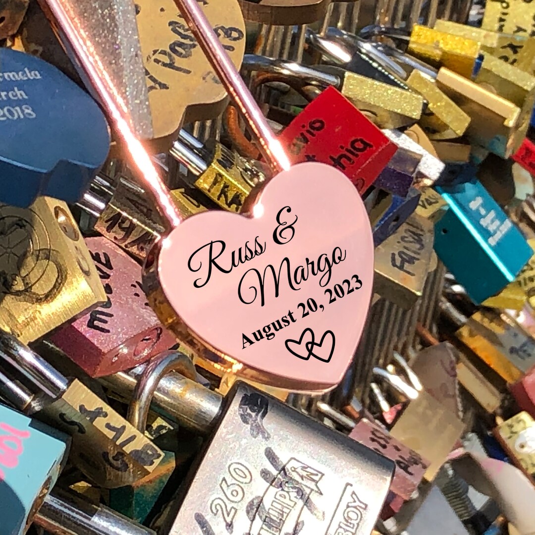 Personalized Love Lock Romantic Gift Idea Lovers Gifts, Love Padlock ...
