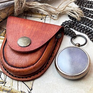 Small Brass Compass Necklace: Working Compass Pendant, 13" Chain - Etsy