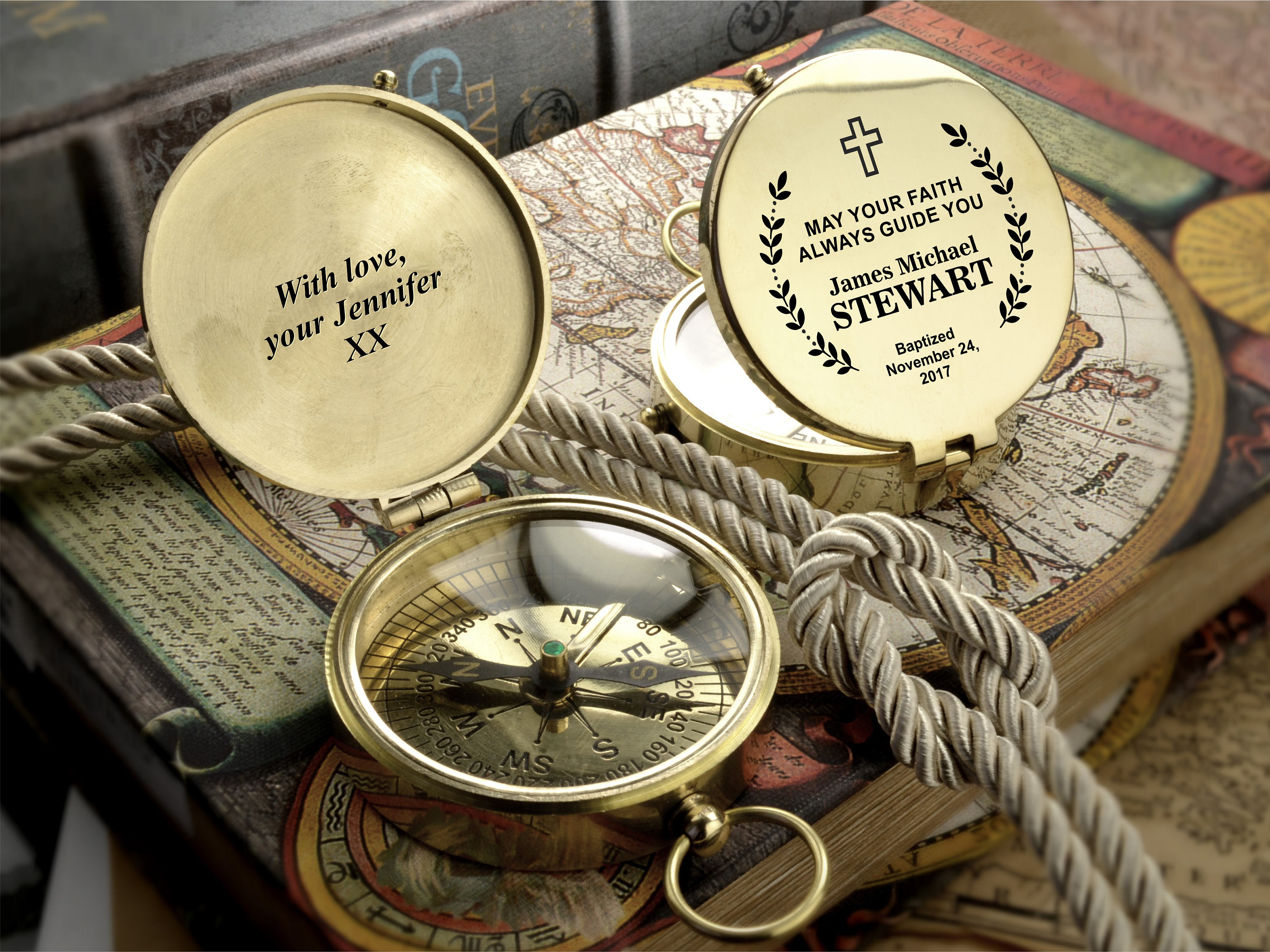 Compass Gift for Men Custom Engraved Personalized Compass | Etsy