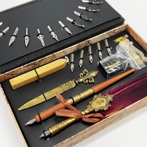 Personalized CALLIGRAPHY PEN SET Vintage Style Calligraphy - Etsy