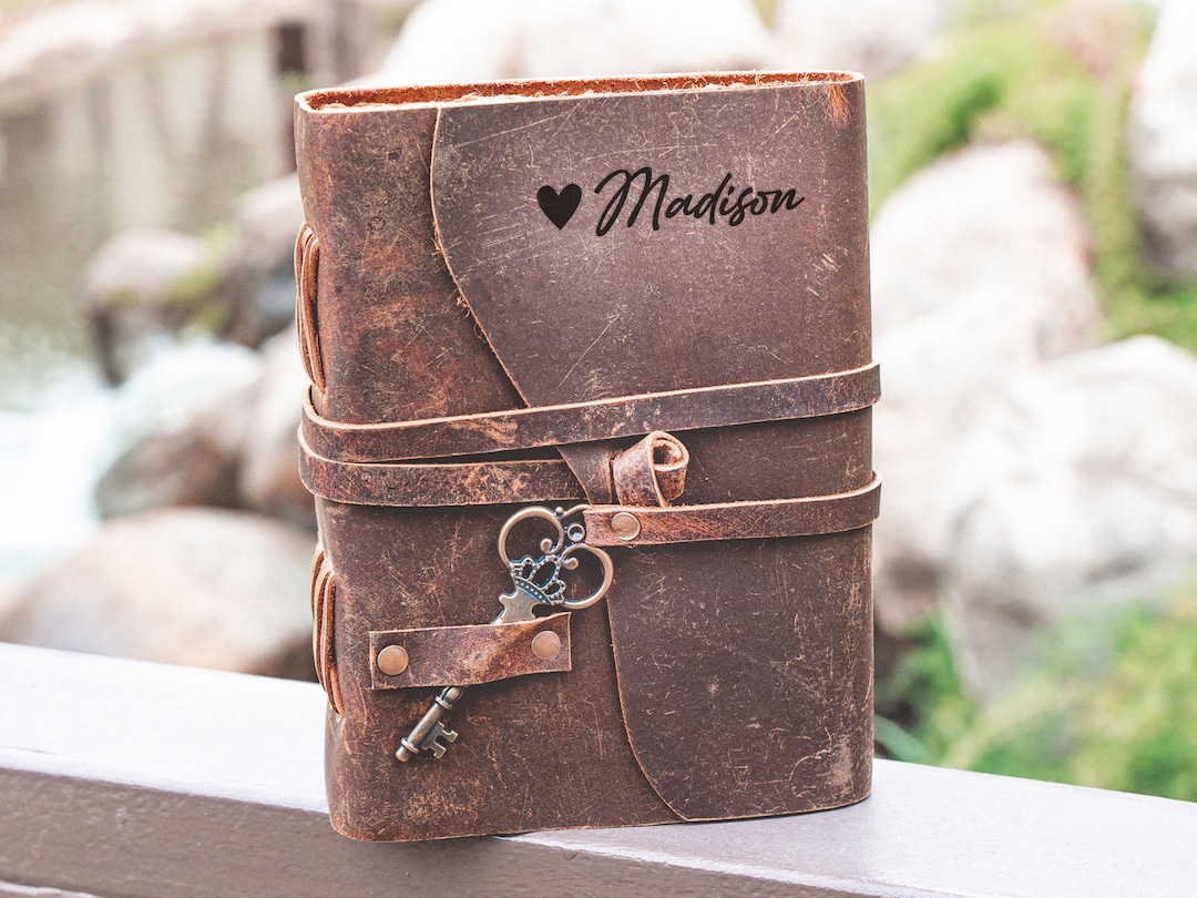Personalized Leather Journal Engraved With Name Religious Retirement ...