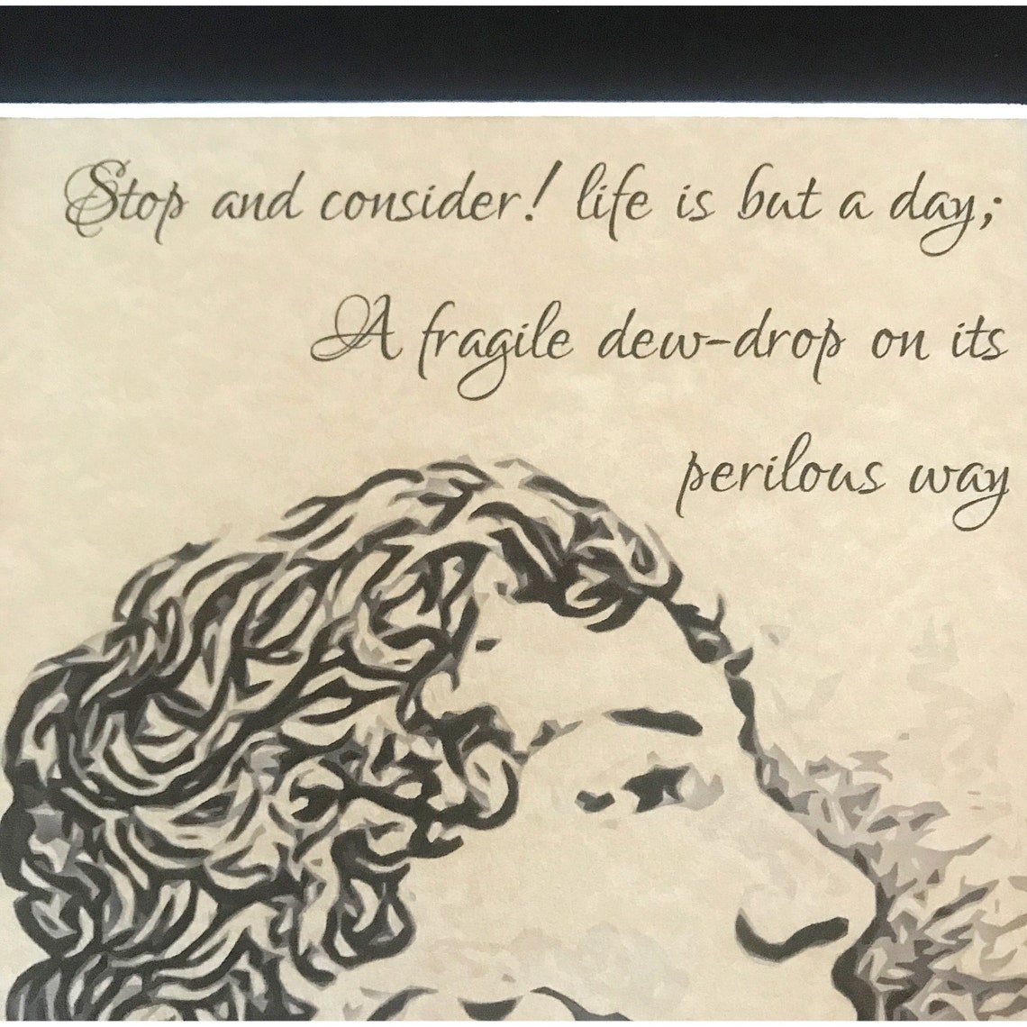 John Keats Print Sleep and Poetry Parchment Literary - Etsy