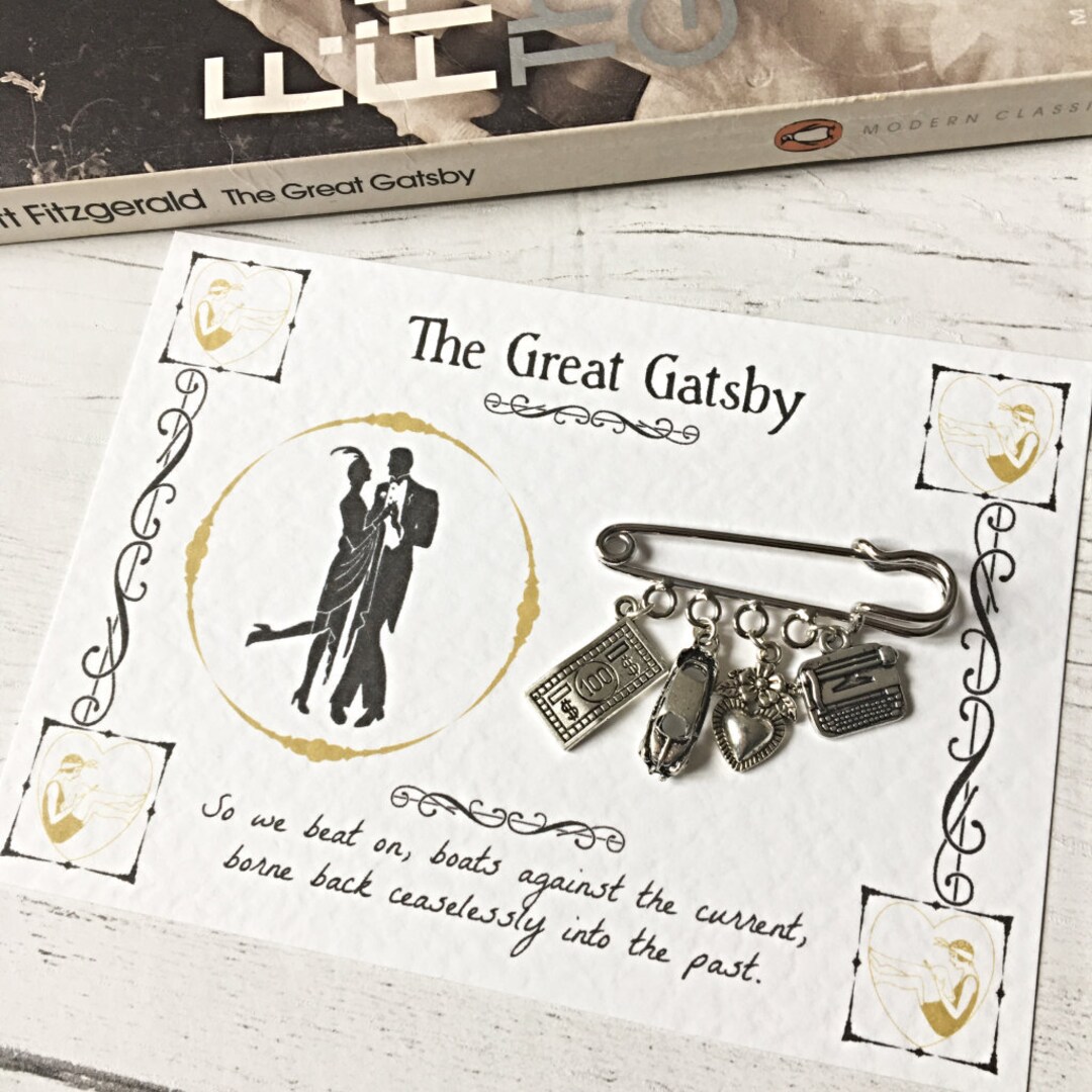 The Great Gatsby Brooch, Literary Gift, Gatsby Quote, Fitzgerald, Book ...