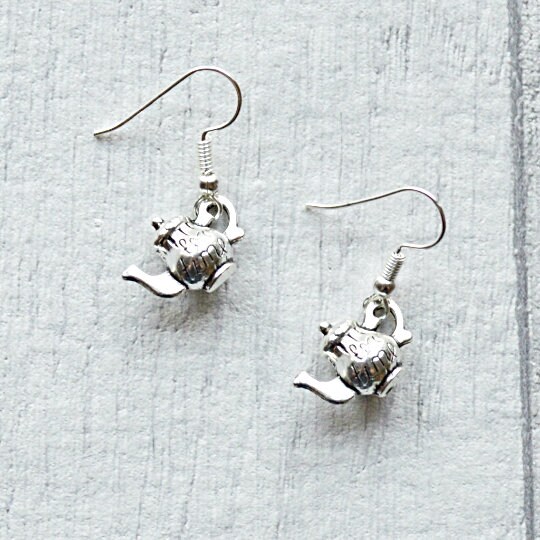 Alice in Wonderland Earring Set Sterling Silver/silver | Etsy UK