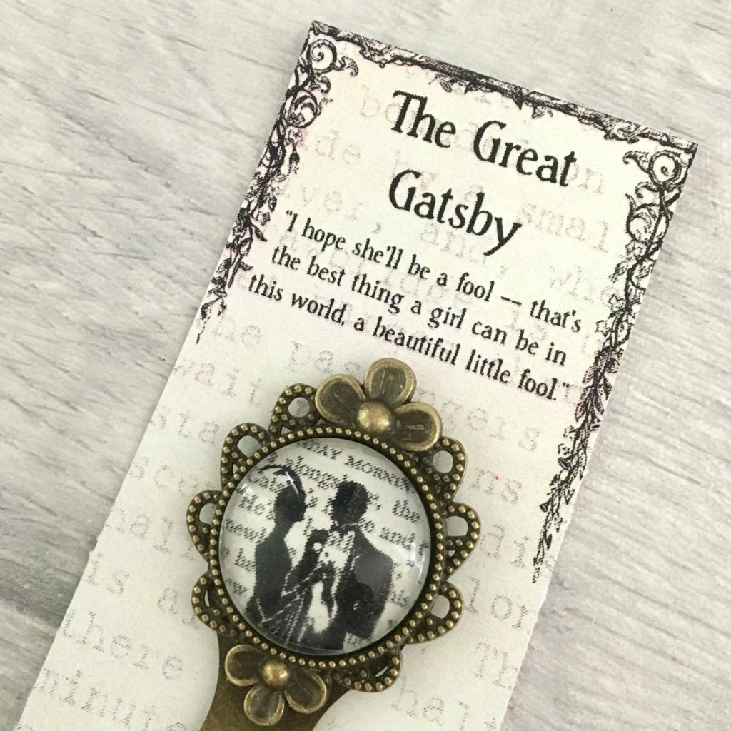 The Great Gatsby Bookmark F Scott Fitzgerald Metal - Etsy