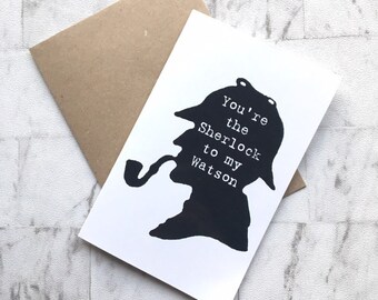 Sherlock Holmes Card | Etsy