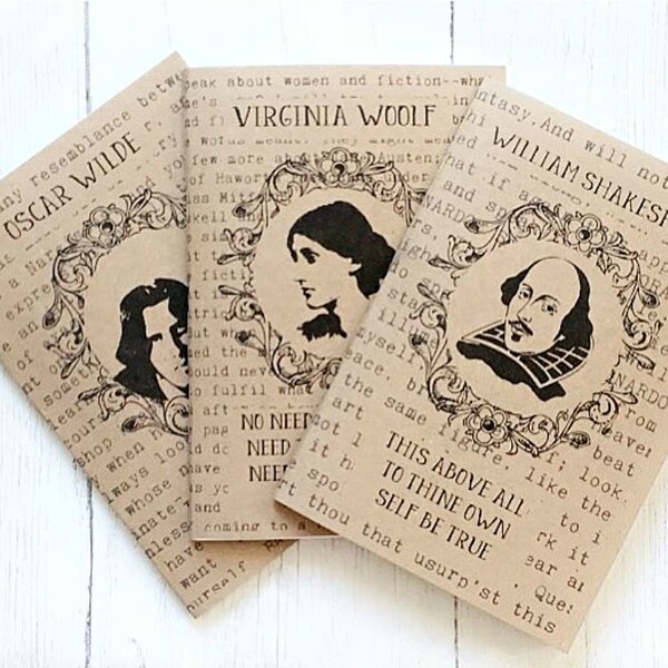 Famous Writers - Etsy