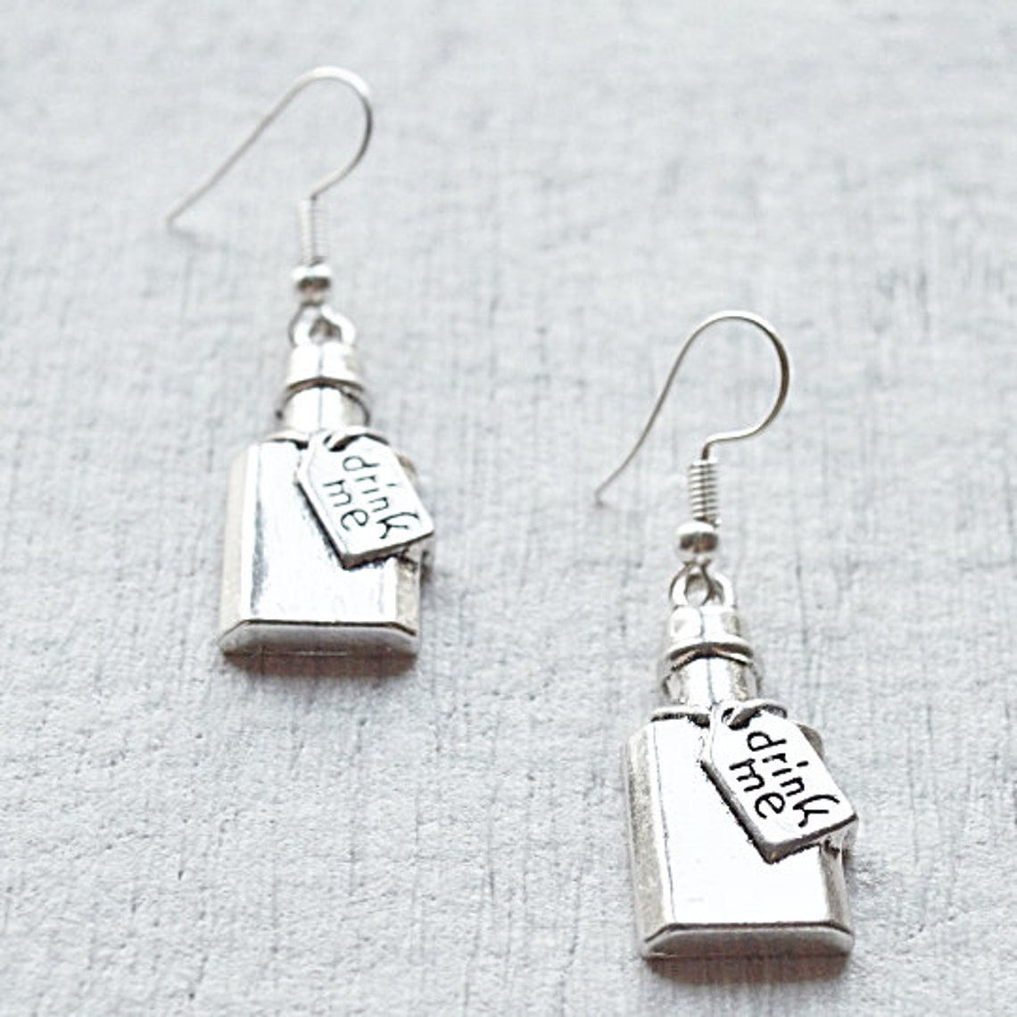 Alice in Wonderland Earring Set Sterling Silver/silver | Etsy UK