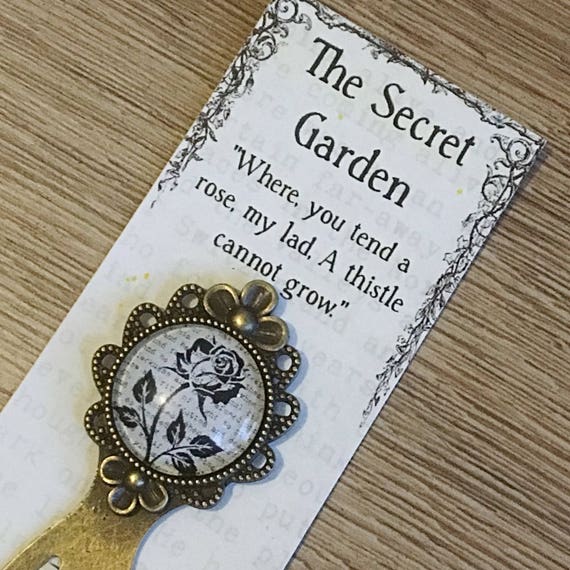 The Secret Garden Bookmark Frances Hodgson Burnett Metal - Etsy UK