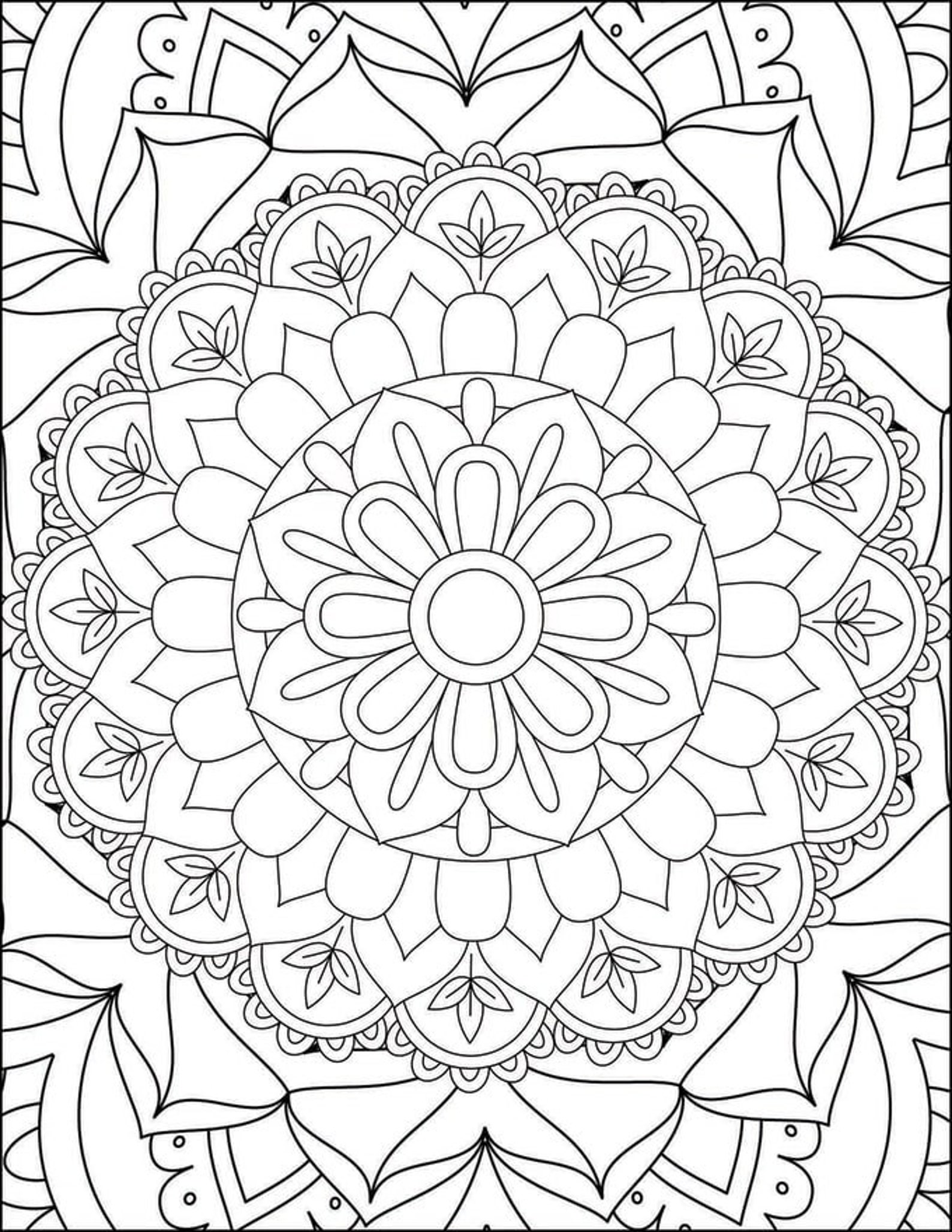 200 Printable Mandala Coloring Pages - Etsy