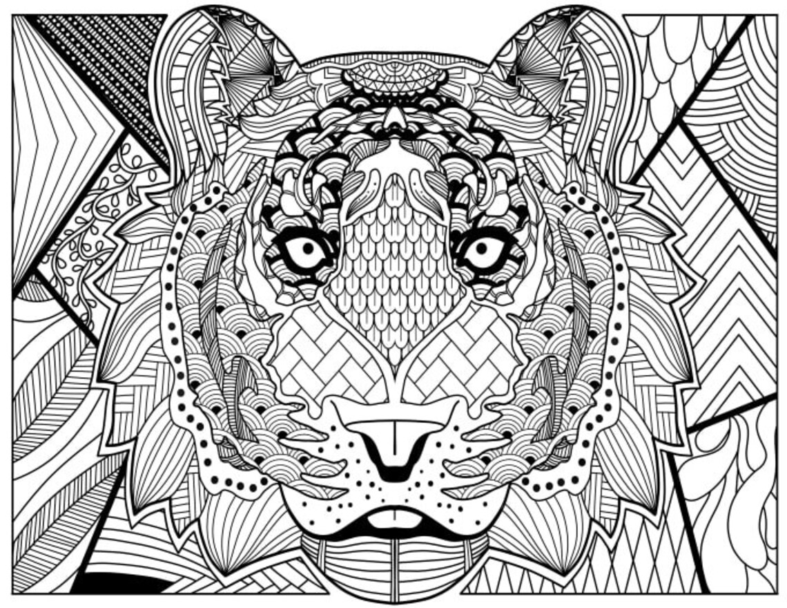 20 Printable Zen and Animal Coloring Pages - Etsy