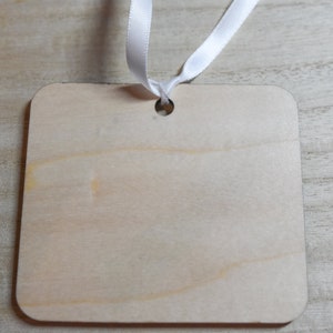 Square Gift Tags Gift Tags and Stocking Tags Wooden Name Tags ...