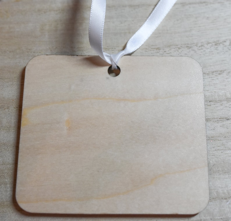 Square Gift Tags Gift Tags and Stocking Tags Wooden Name - Etsy
