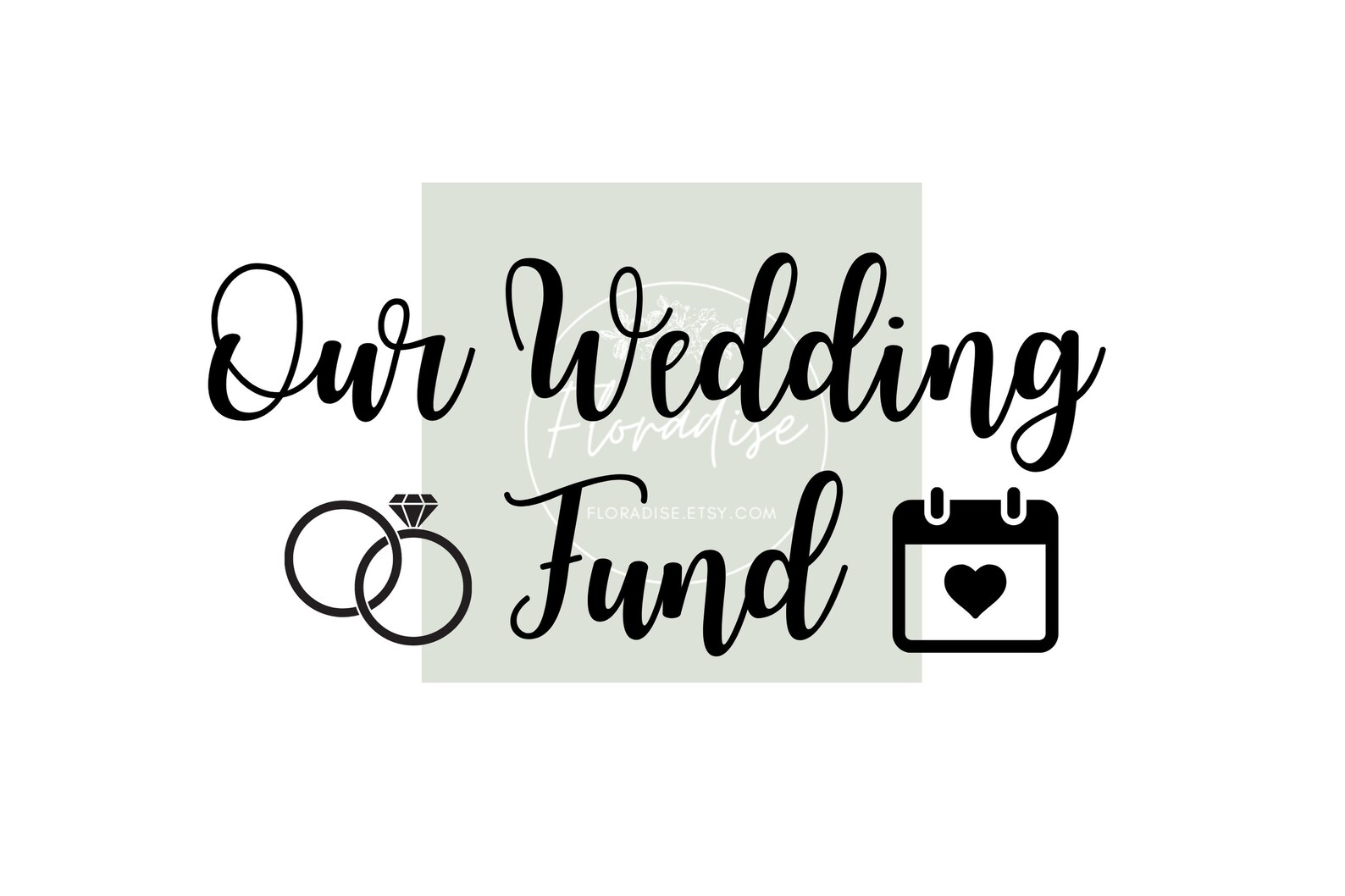 Our Wedding Fund Cut File for Savings Bank Custom Wedding | Etsy