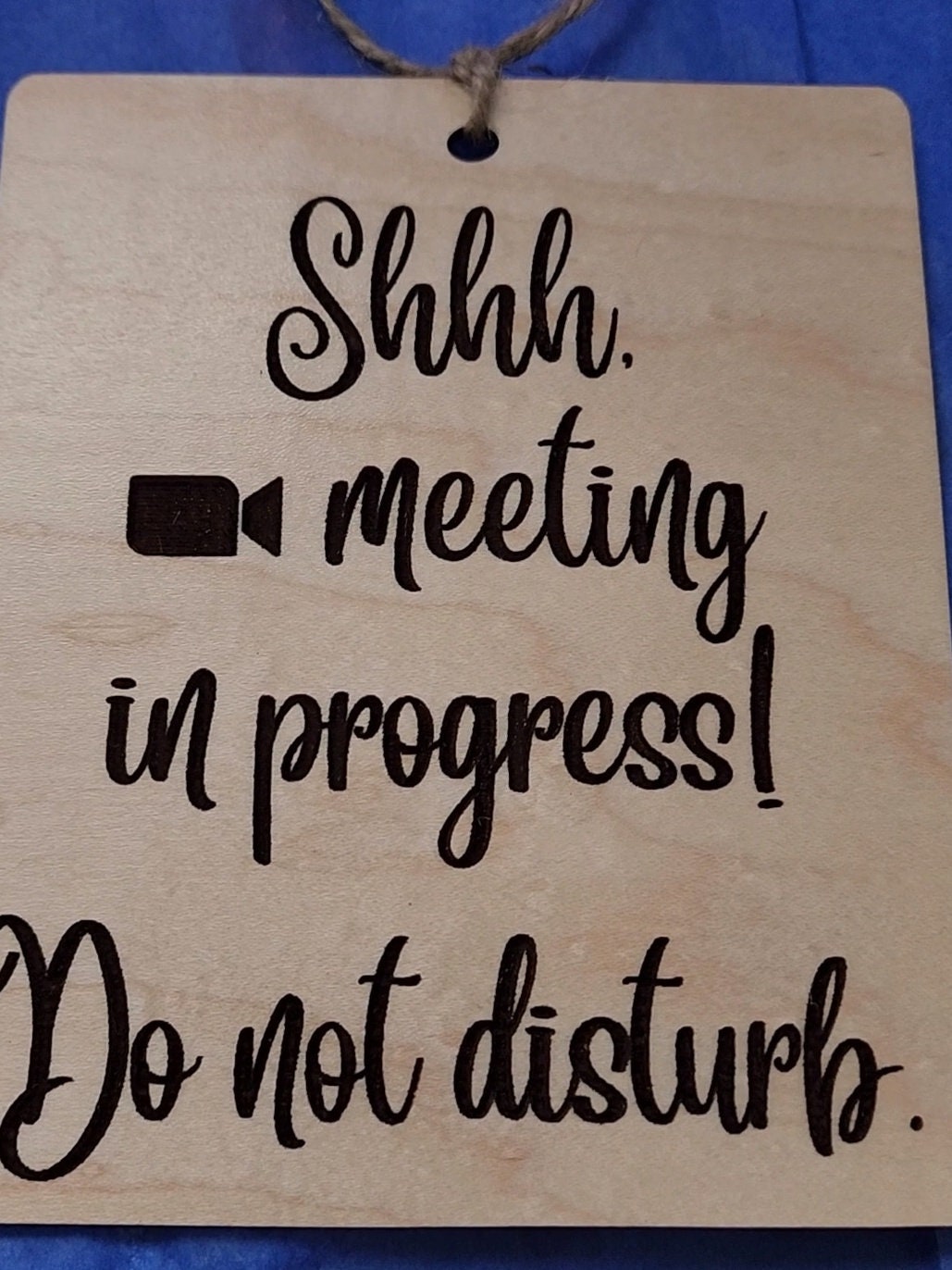 Shhh Meeting in Progress Sign for Work or School From Home - Etsy