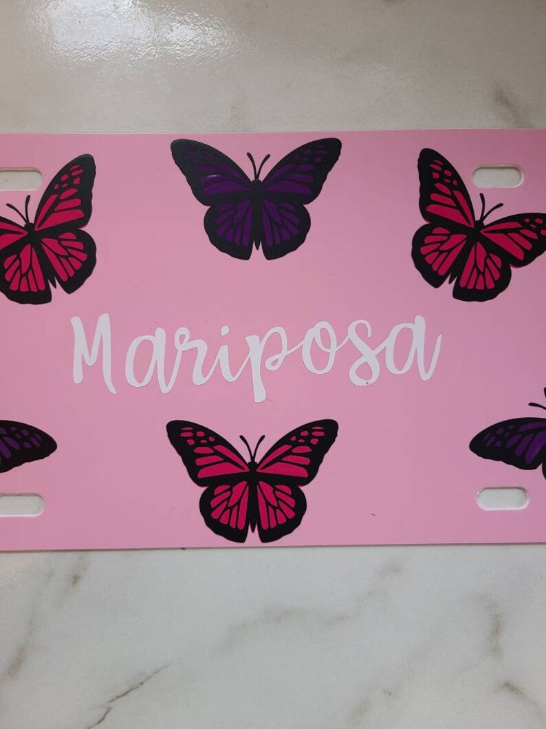 Personalized Butterfly License Plate Custom License Plate - Etsy