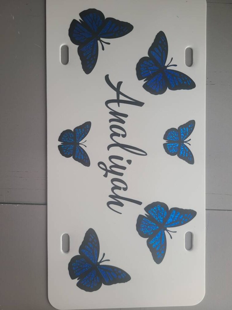 Personalized Butterfly License Plate Custom License Plate - Etsy