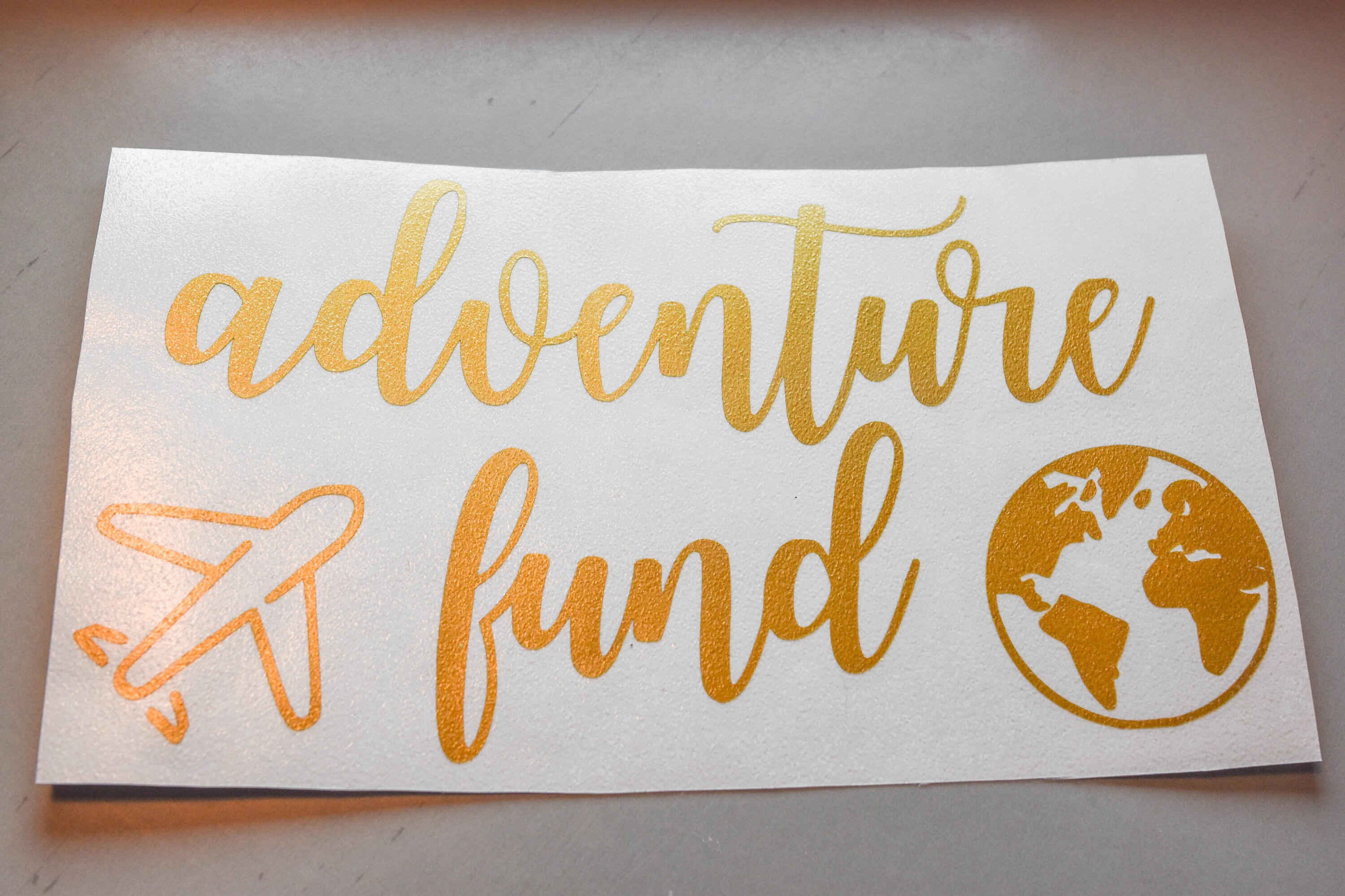 Adventure Fund Decal for Savings Bank Custom Travel Fund - Etsy