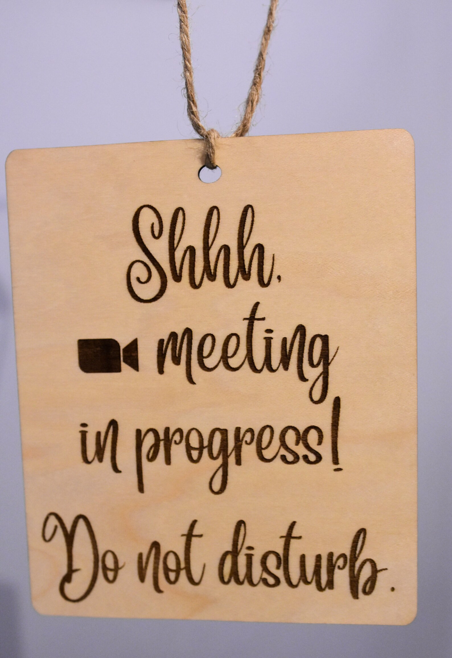 Shhh Meeting in Progress Sign for Work or School From Home - Etsy