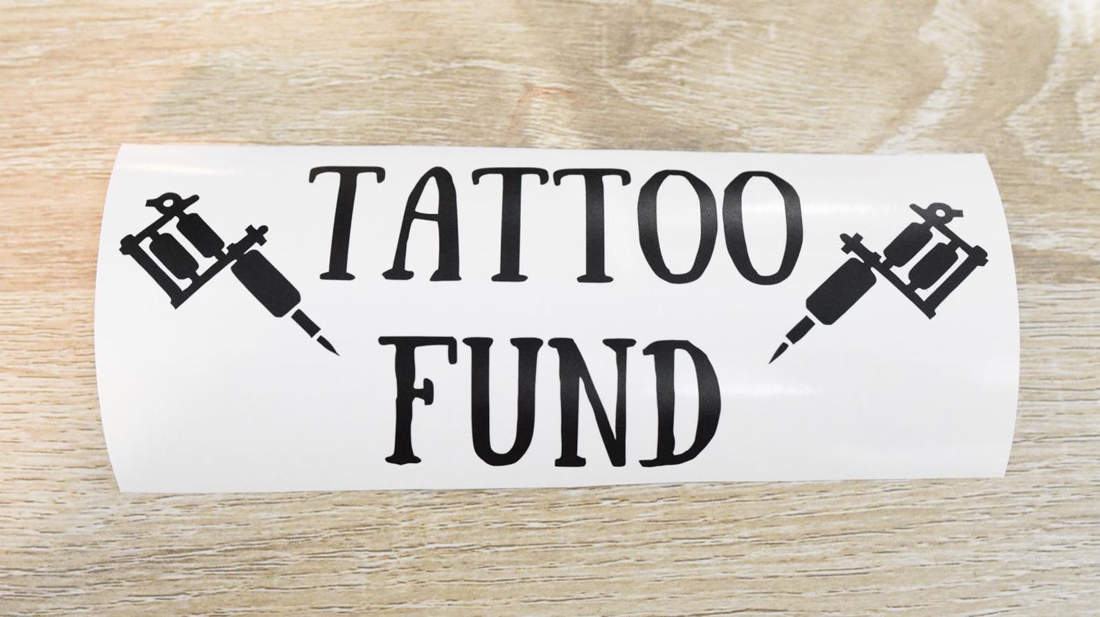 Tattoo Fund SVG Cut File to Create Decals for Cash Envelopes or Money ...