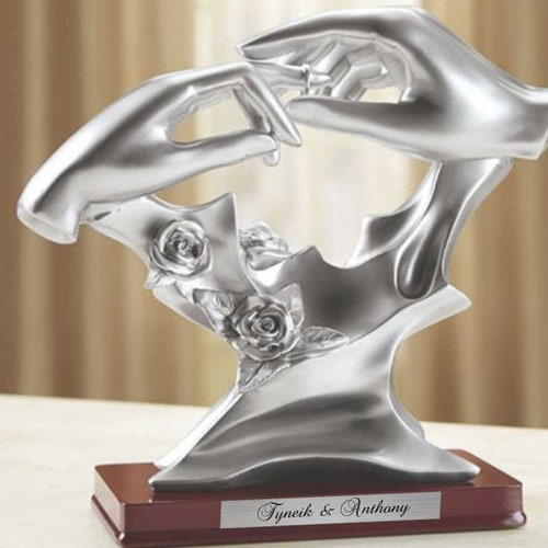 Personalized Hand Sculpture Couple Wedding Anniversary Statue - Etsy
