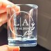 Personalized Shot Glass Engraved Name Initial Home Barware Custom ...