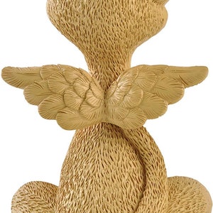 Winged Cat Sculpture With Personalized Collar Angel Kitty Figurine ...