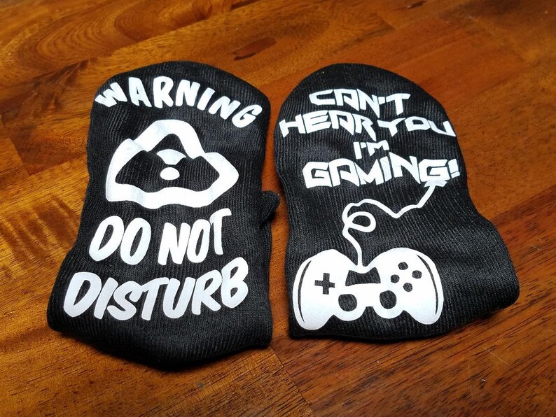 Personalised Gamer Socks Custom Funny Socks Do Not Disturb Gaming ...
