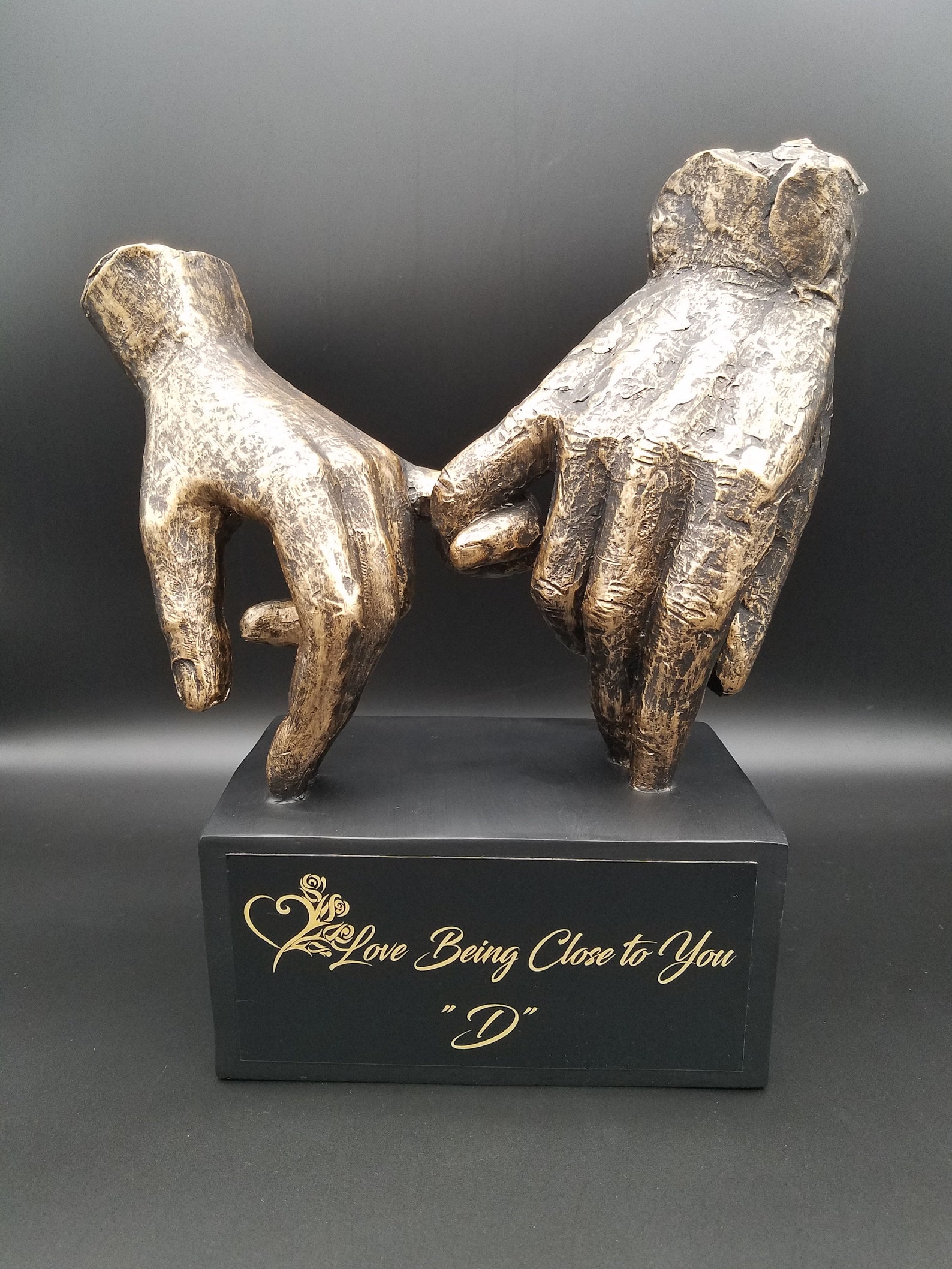 Personalized Hand Sculpture Couple Wedding Anniversary Statue Family ...