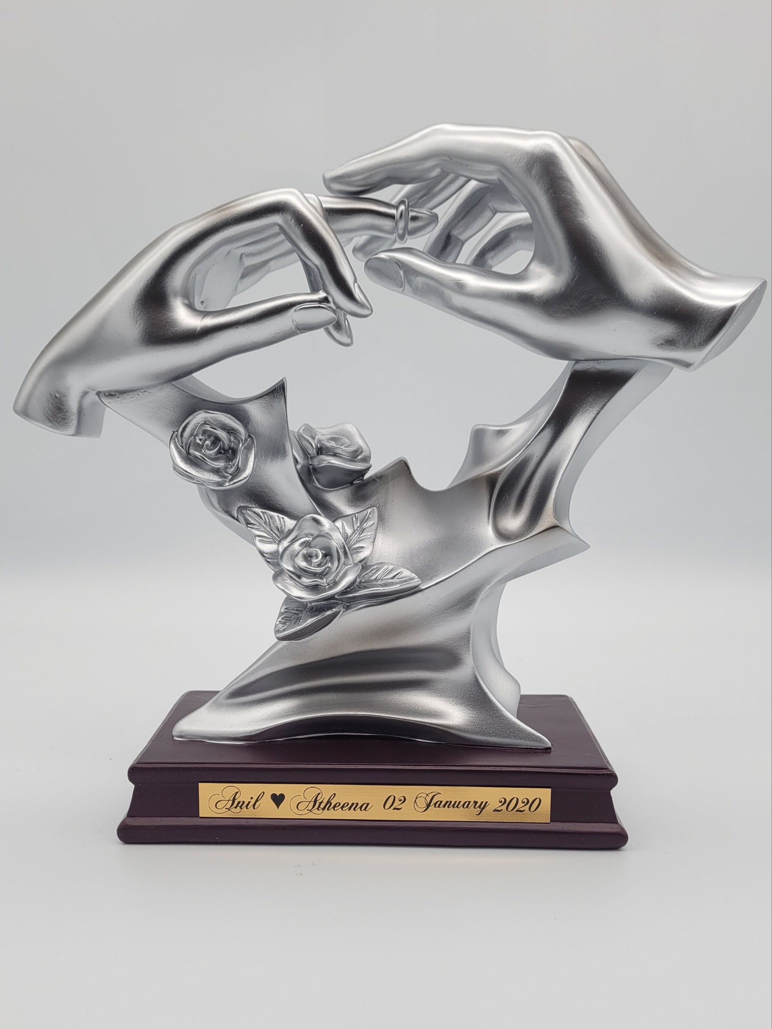 Personalized Statue Sculpture Ring Wedding Sculpture Couple | Etsy