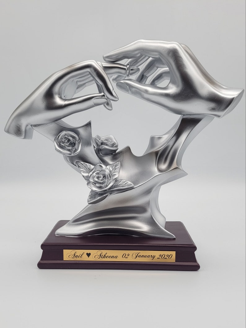 Personalized Statue Sculpture Ring Wedding Sculpture Couple - Etsy