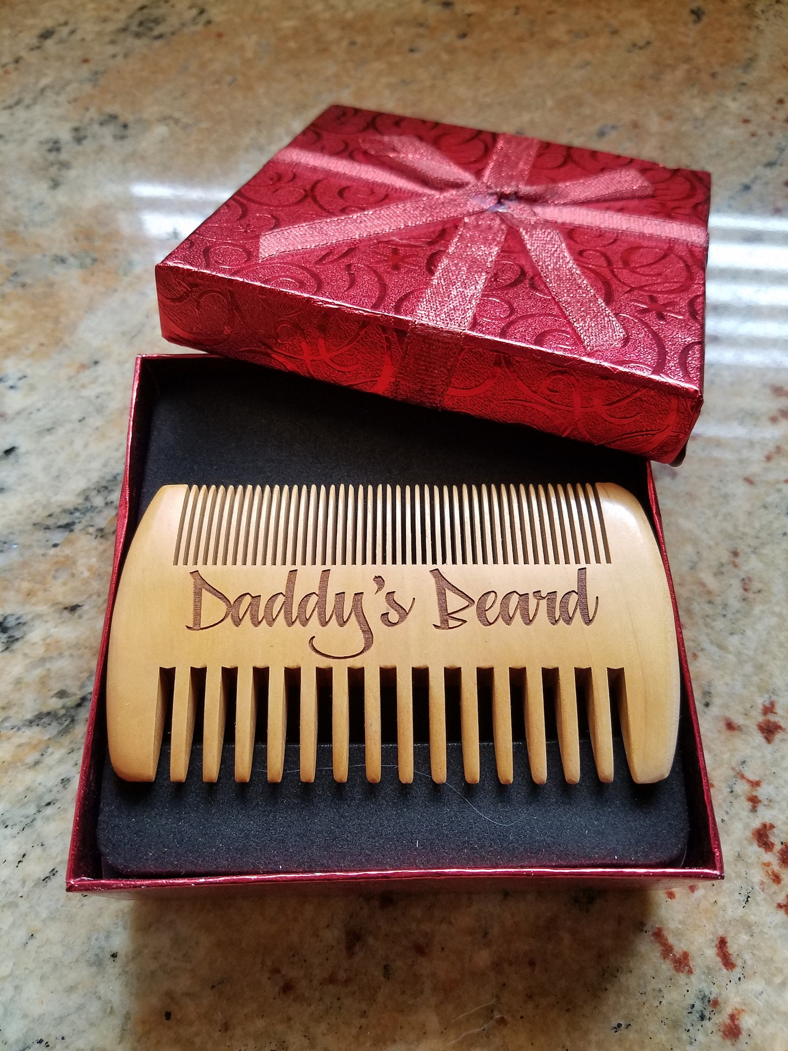 Personalized Wood Comb Beard Mustache Grooming Brush Laser | Etsy