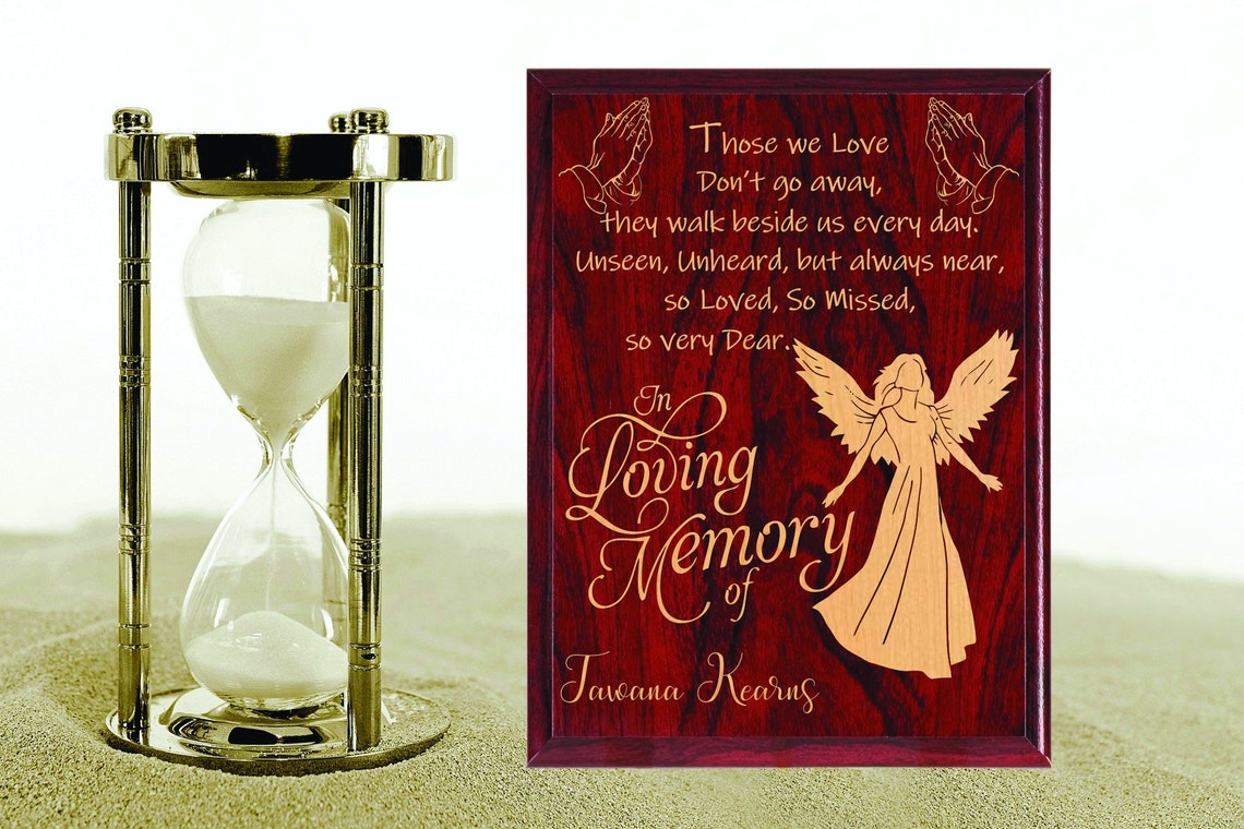 Personalised Wooden Memorial Plaque Engraved Custom Handmade | Etsy