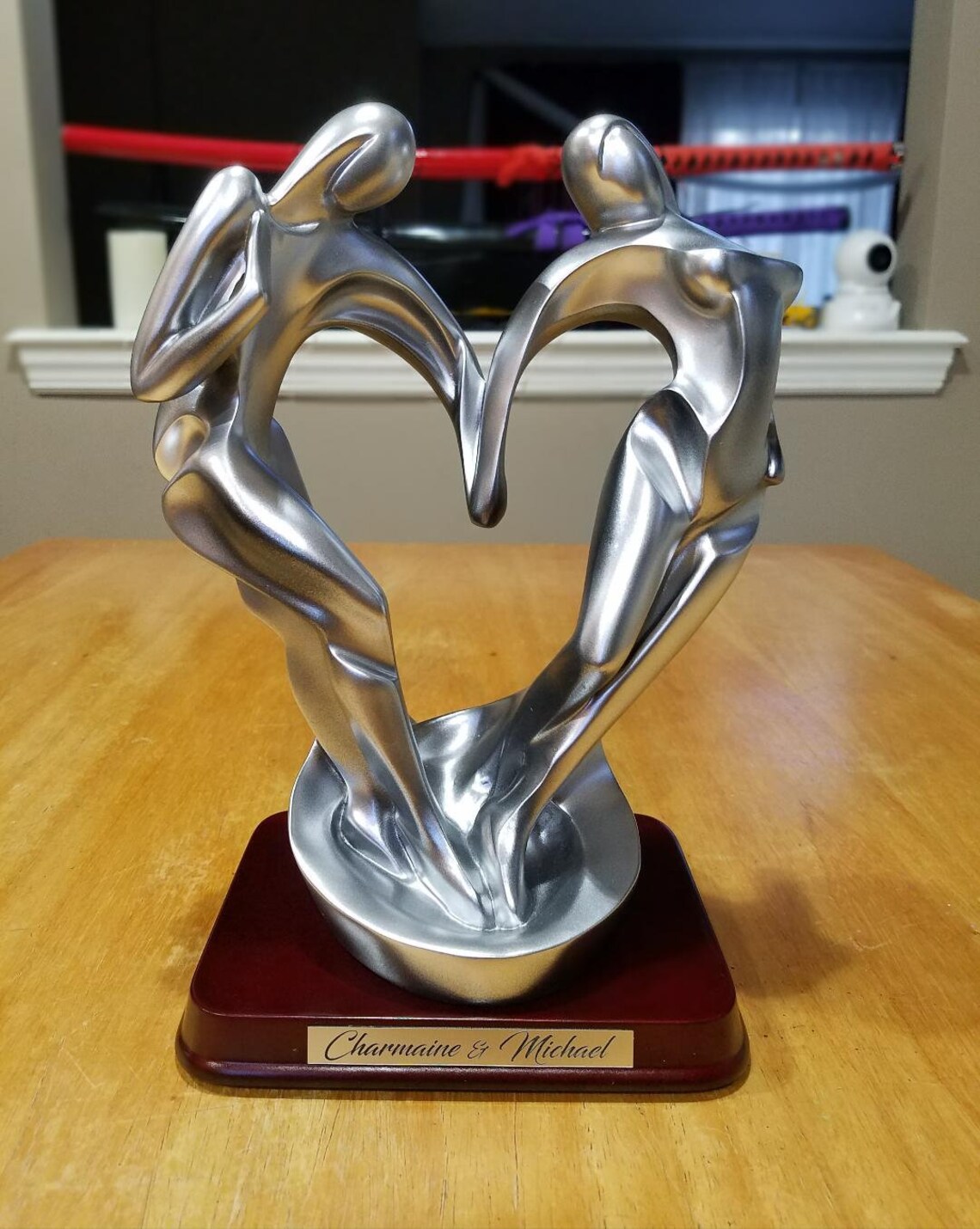 Personalized Statue, Lovers Heart, Wedding Sculpture, Couple Sculpture ...