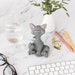 Catitude Statue Cat Sculpture Middle Finger With Personalized Keyring ...