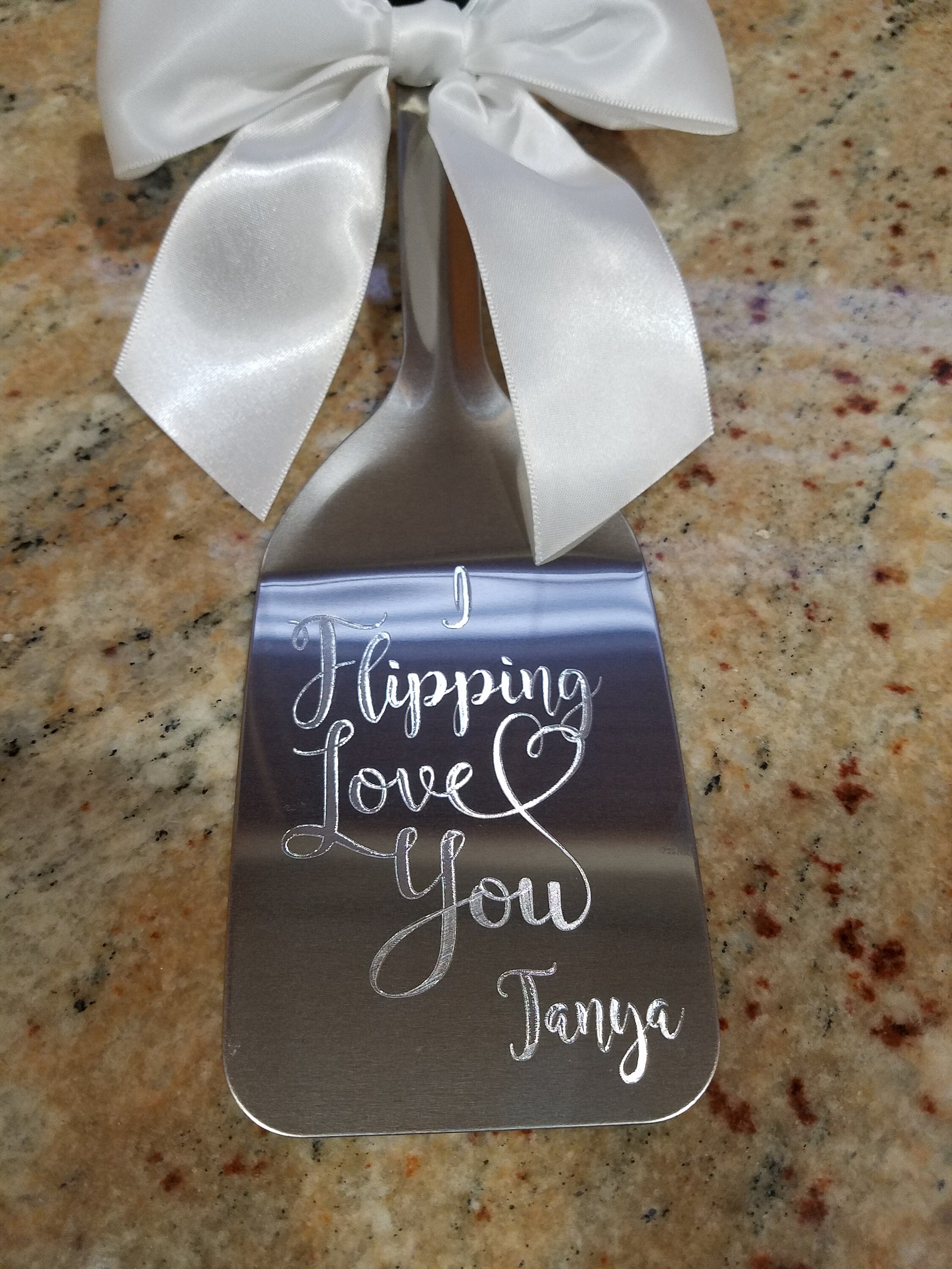 Customised Spatula Laser Engraved Personalized Stainless Steel Spatula ...