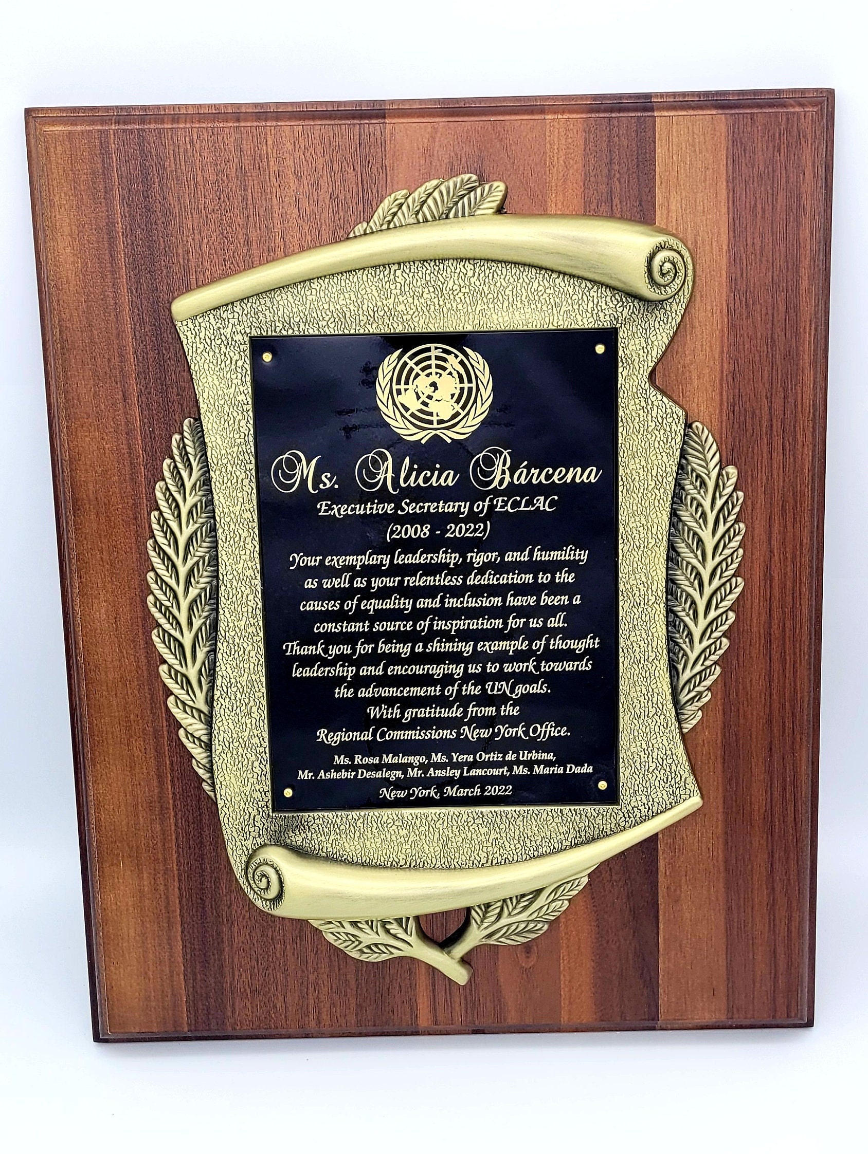 Personalized Plaque Appreciation Recognition Graduation - Etsy