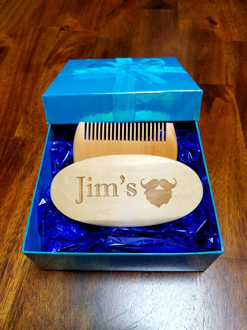 Wood Beard Comb Engraved Comb Personalised Beard Comb Brush - Etsy