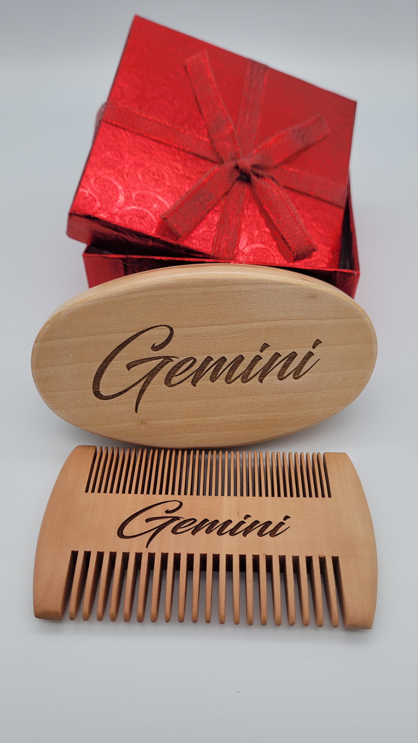 Wood Beard Comb Engraved Comb Personalised Beard Comb Brush | Etsy