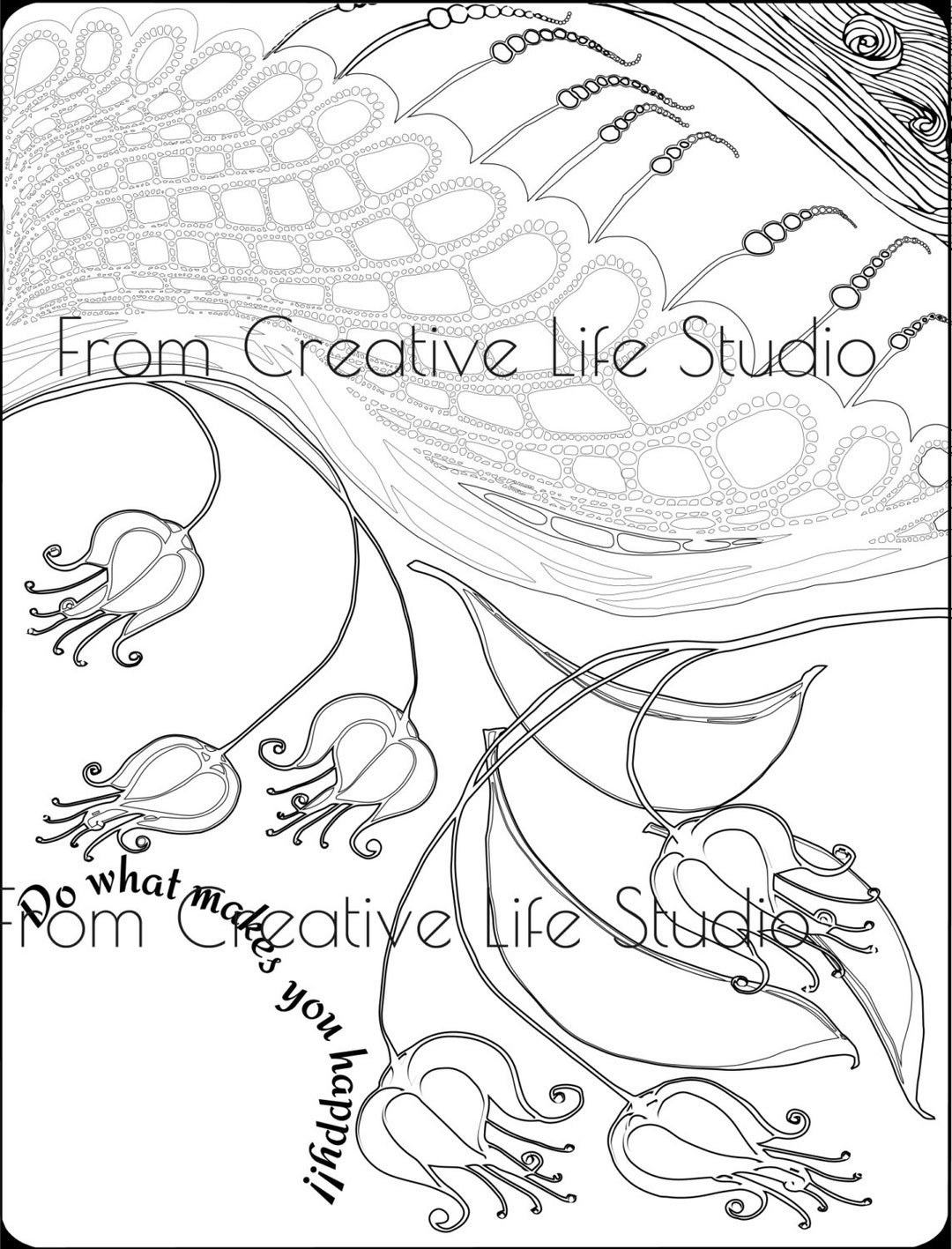 Roaring Wind Adult Coloring Page - Etsy