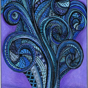 Tangled Wind Adult Coloring Page - Etsy