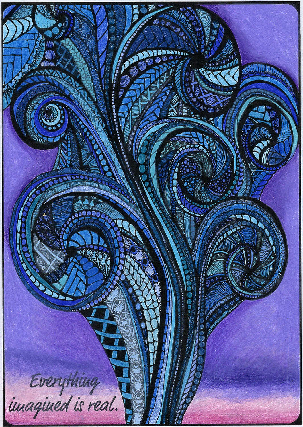 Tangled Wind Adult Coloring Page - Etsy