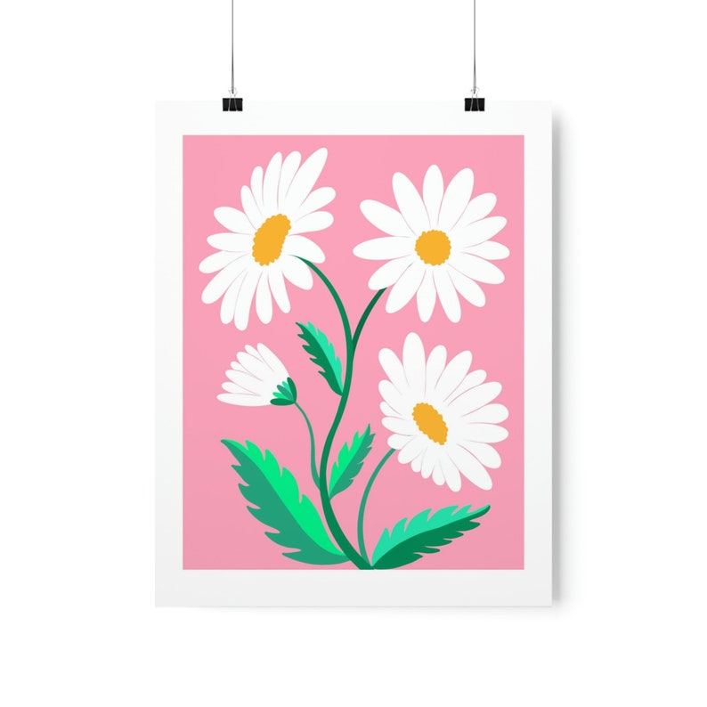 Spring Daisies Matte Vertical Poster - Etsy