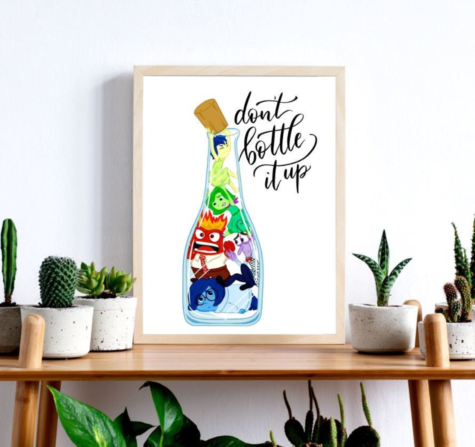 Print, Inside Oot don't Bottle It Up Mental Health Art Print - Etsy