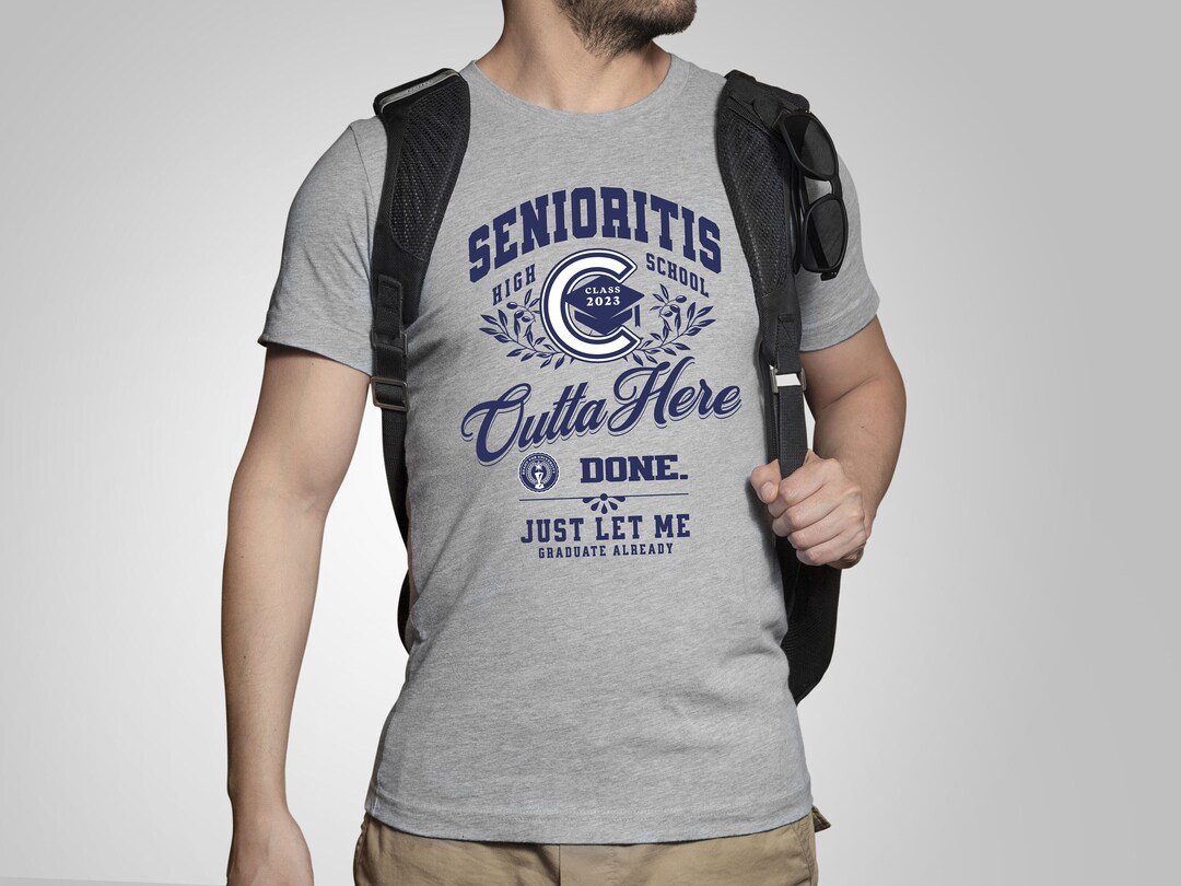 Senioritis 2023 T-shirt, Senior 2023, Graduate Gift, Graduate 2023 ...
