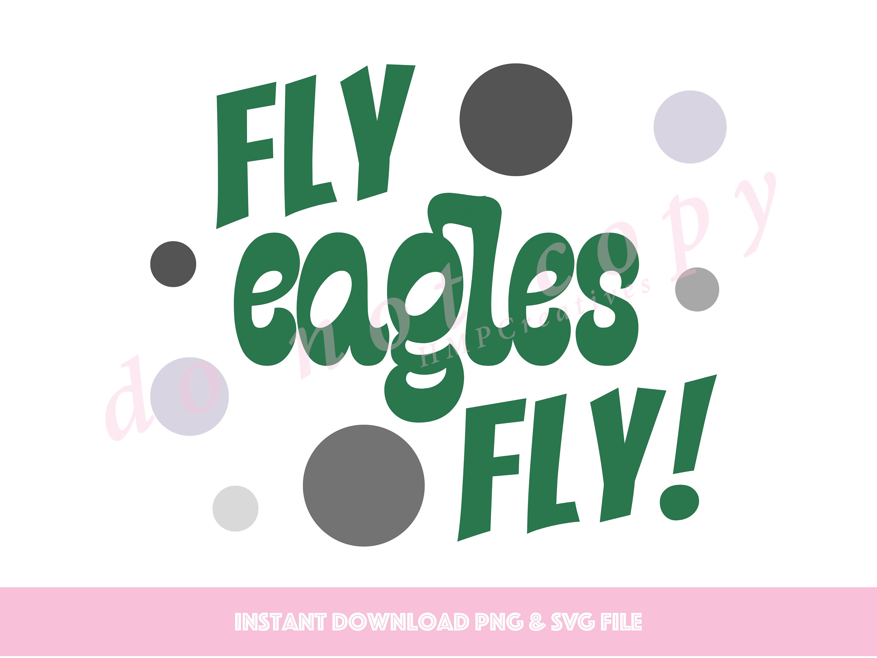 Retro Fly Eagles Fly Football SVG Cut File for Cricut - Etsy