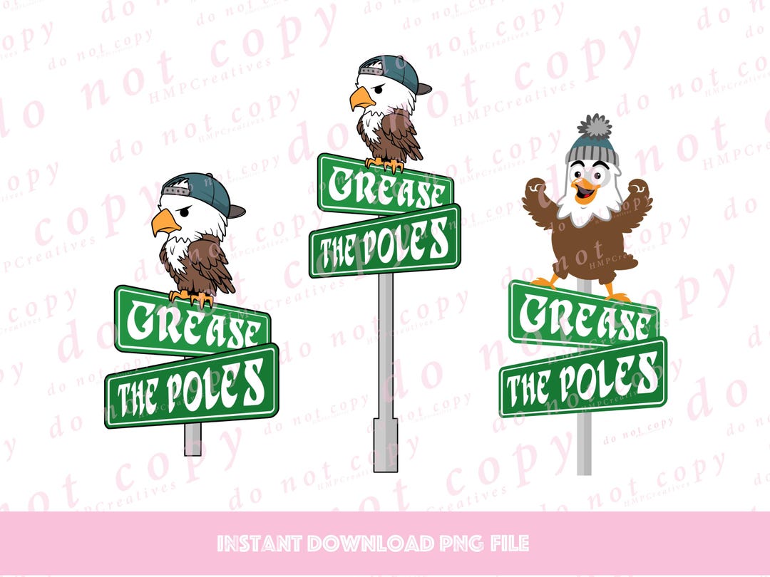 Philadelphia Football Grease the Poles PNG Digital File for Cricut - Etsy