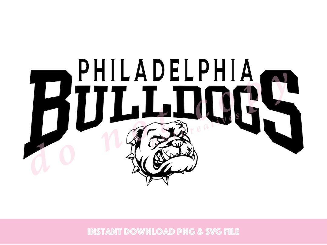 Philadelphia Bulldogs Football SVG Cut File for Cricut - Etsy