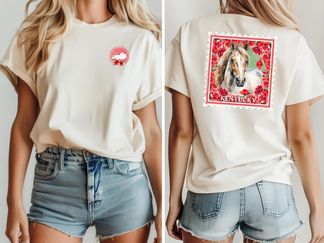 Kentucky Horse Stamp With Front Pocket Trendy Preppy PNG for ...